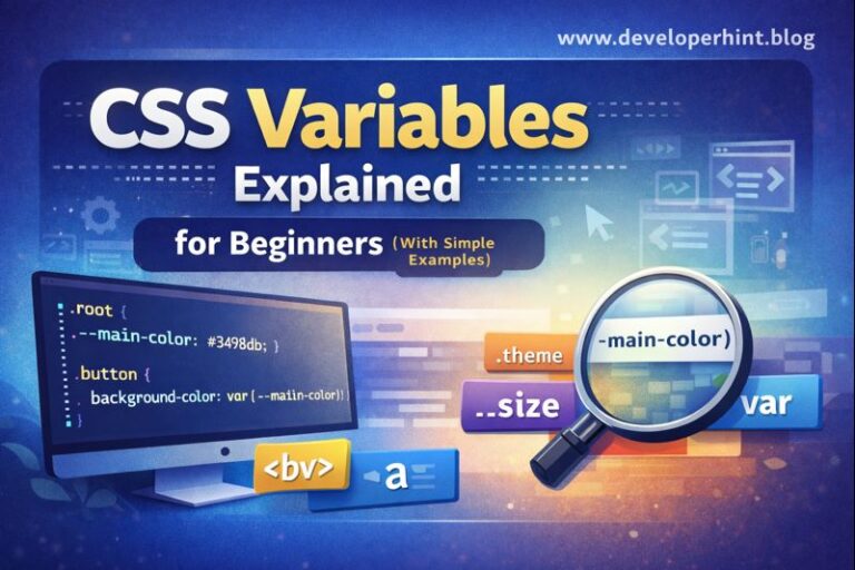 Mastering CSS Variables for Beginners - Developer Hint